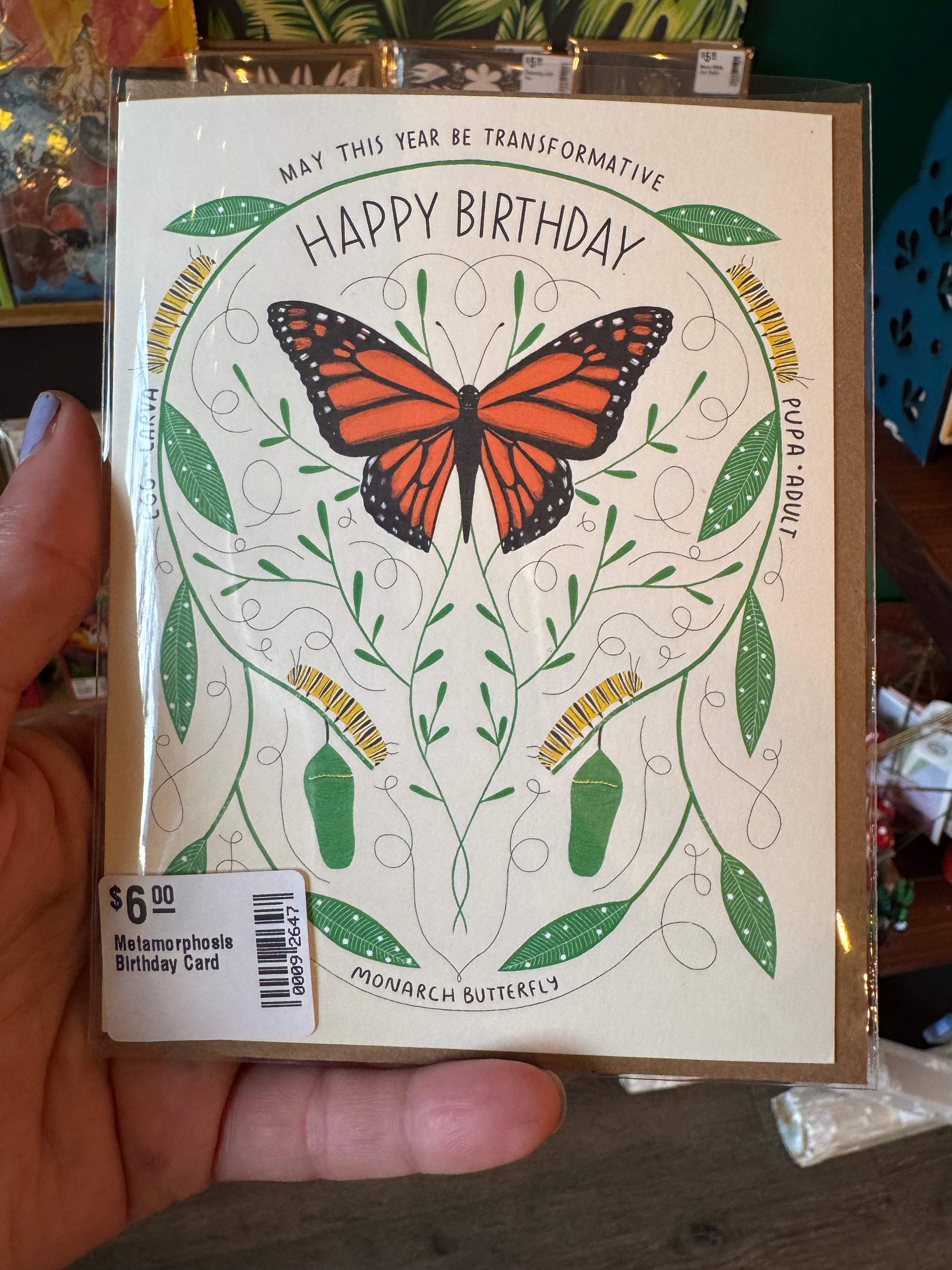 Metamorphosis Birthday Card | Moon Room Shop and Wellness